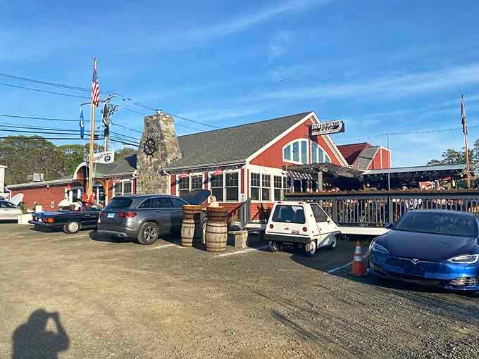 The stone chimney and packed parking lot prove locals know exactly where to find their perfect steak.