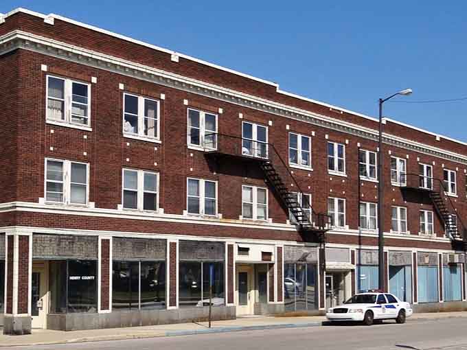 Clean lines and classic proportions make this brick building look ready for its close-up any day of the week.