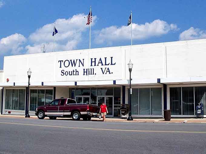 That modernist Town Hall stands proud and practical, proving small towns can embrace contemporary design with confidence.