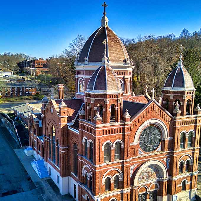 Ornate domes and intricate brickwork showcase craftsmanship that would cost a fortune to recreate in today's construction world.
