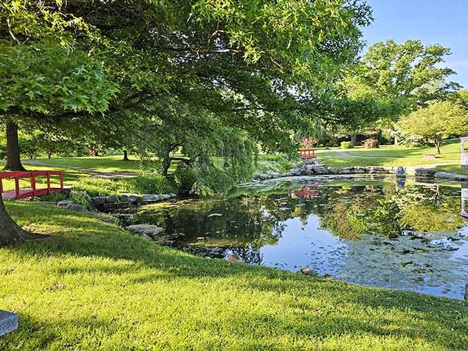 Gordon F. Moore Community Park offers peaceful ponds and walking paths where admission costs absolutely nothing but your time.