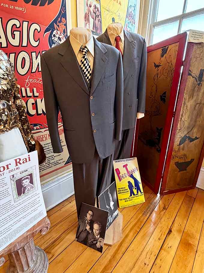 These dapper suits once graced stages across the country, because every great magician knew presentation was half the illusion.