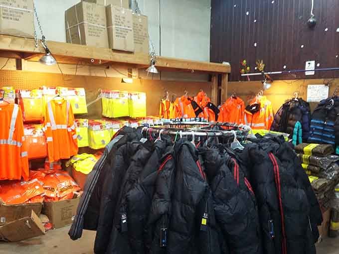 Safety vests so bright they could double as landing signals, plus winter gear for Michigan's coldest days.