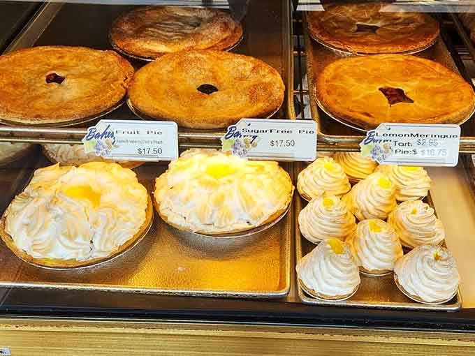 Fruit pies and meringue creations that would make your grandmother nod approvingly before asking for seconds herself.