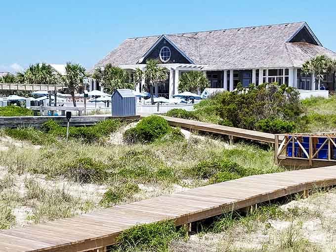 That view at the Shoals Club makes you wonder why anyone bothers with the ocean right behind it.