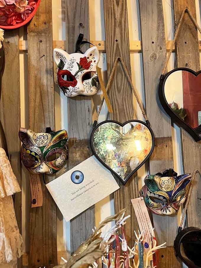 These decorative masks add theatrical flair to any wall, proving that not all art needs to be flat.