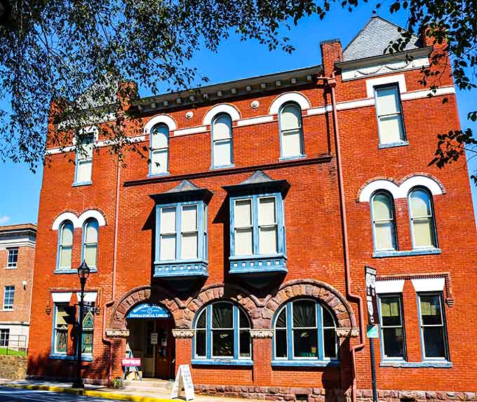 Historic brick buildings downtown remind you that good architecture never goes out of style, unlike your haircut.