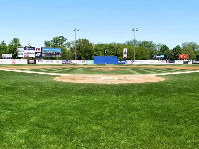 Pohlman Field's classic diamond layout captures everything pure about baseball before corporate sponsors renamed everything in sight.