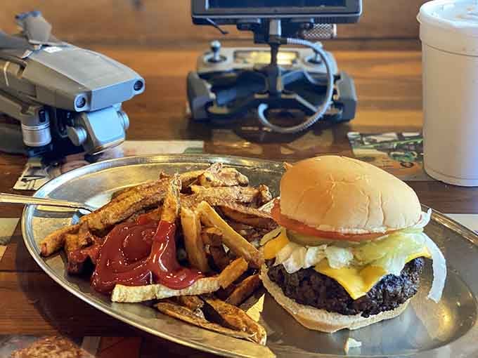 Sometimes you want a classic cheeseburger with crispy fries, and there's absolutely nothing wrong with that choice.