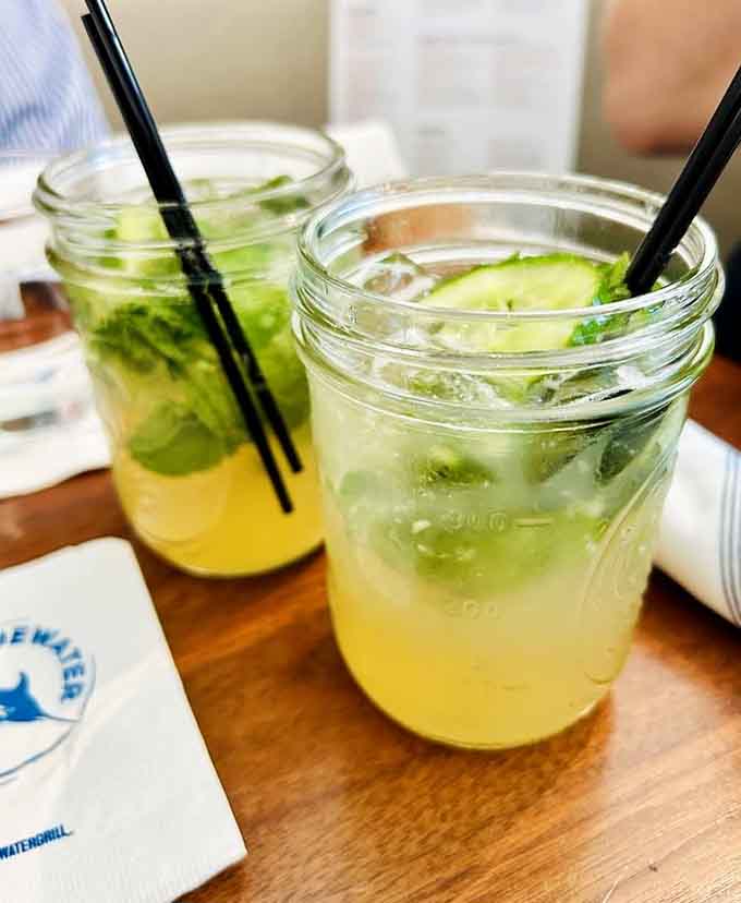 Refreshing cucumber mojitos that'll cool you down faster than Arizona's aggressive air conditioning ever could dream.