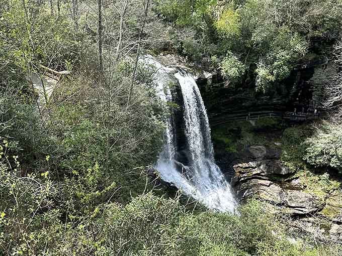 Two streams of water, one spectacular destination, and the kind of view that makes the hike worthwhile.