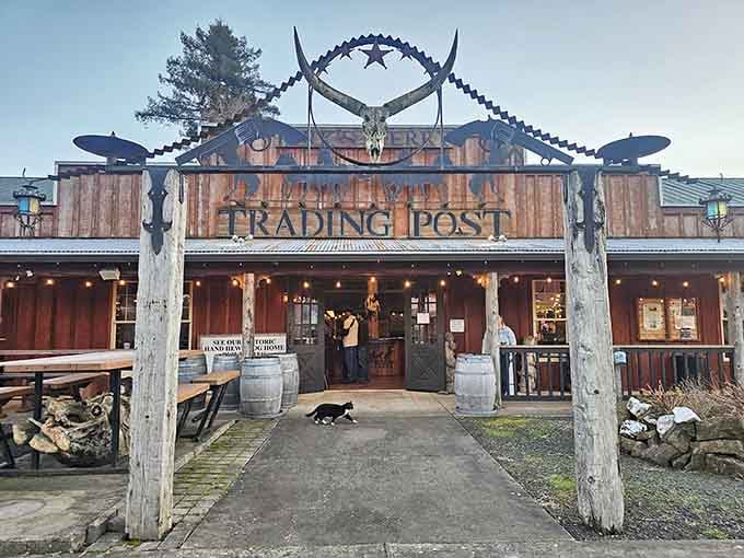Kirk's Ferry Trading Post looks exactly like the kind of place where adventure stories begin and wallets lighten.