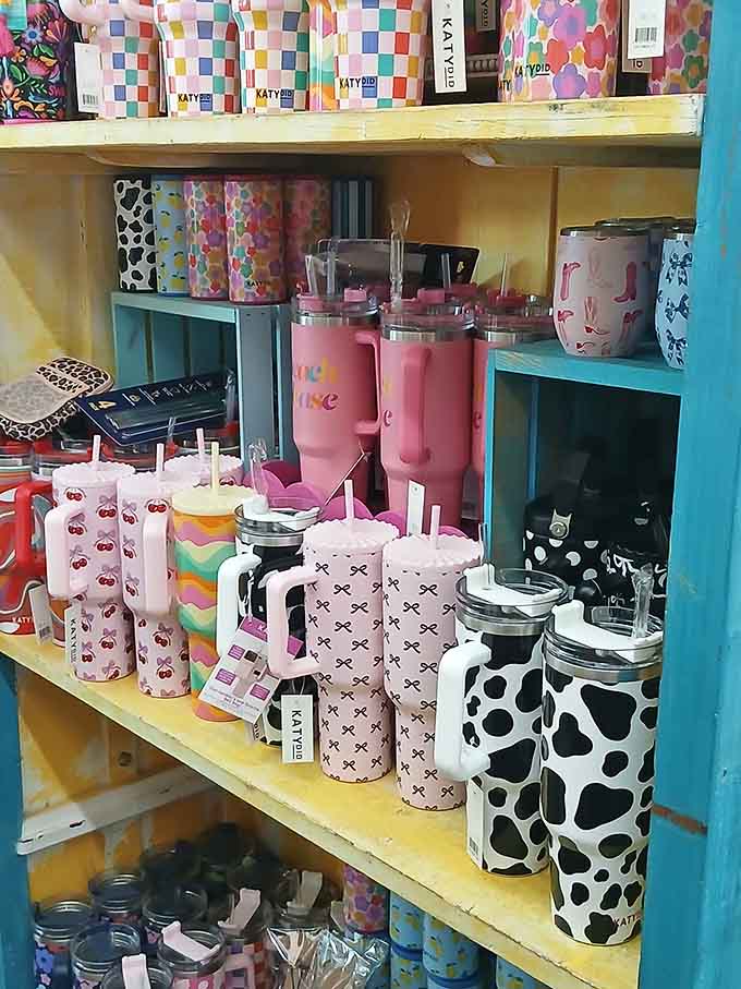 Tumblers in every pattern imaginable because hydration should be stylish, even when you're just passing through Florence.