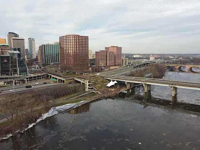 The modern Hartford skyline watches over its elegant elder, probably taking notes on how to age gracefully.