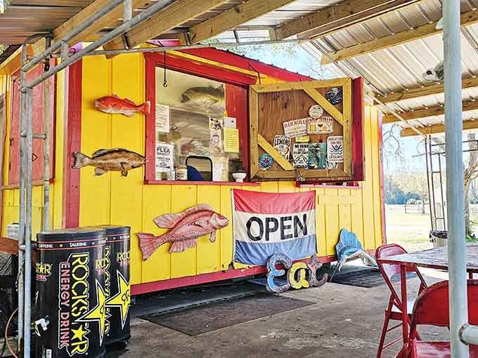 This colorful seafood shack serves food so fresh it was probably swimming during your morning coffee break.