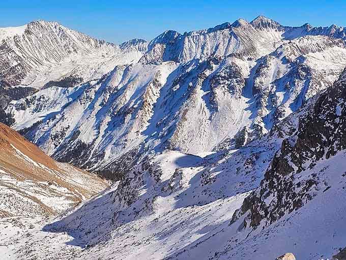 Winter transforms the trail into a snow-covered wonderland that looks like a postcard but requires serious preparation and gear.