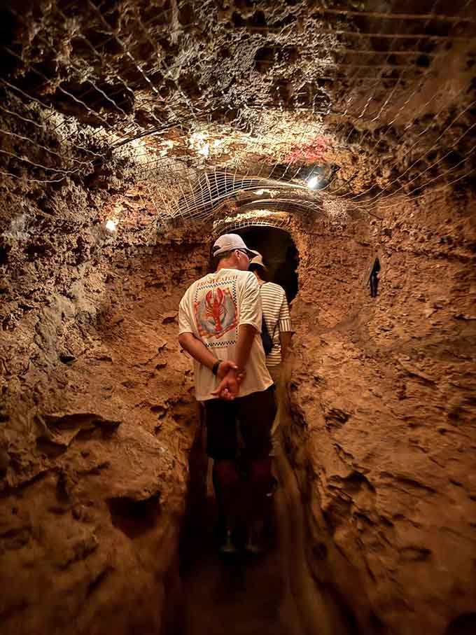 Walking these passages feels like exploring the set of an Indiana Jones movie, minus the rolling boulders.