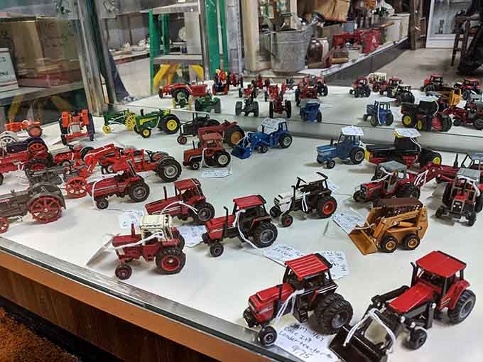 This toy tractor collection represents more hours of childhood joy than any video game could ever hope to deliver.