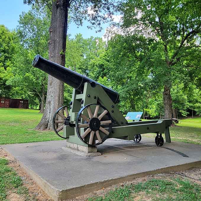 Authentic Civil War artillery that's seen more selfies than actual combat in the past century.