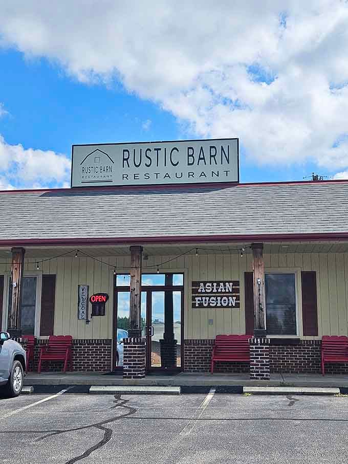 Asian fusion meets rustic charm at this unassuming spot where culinary worlds collide in the best possible way.