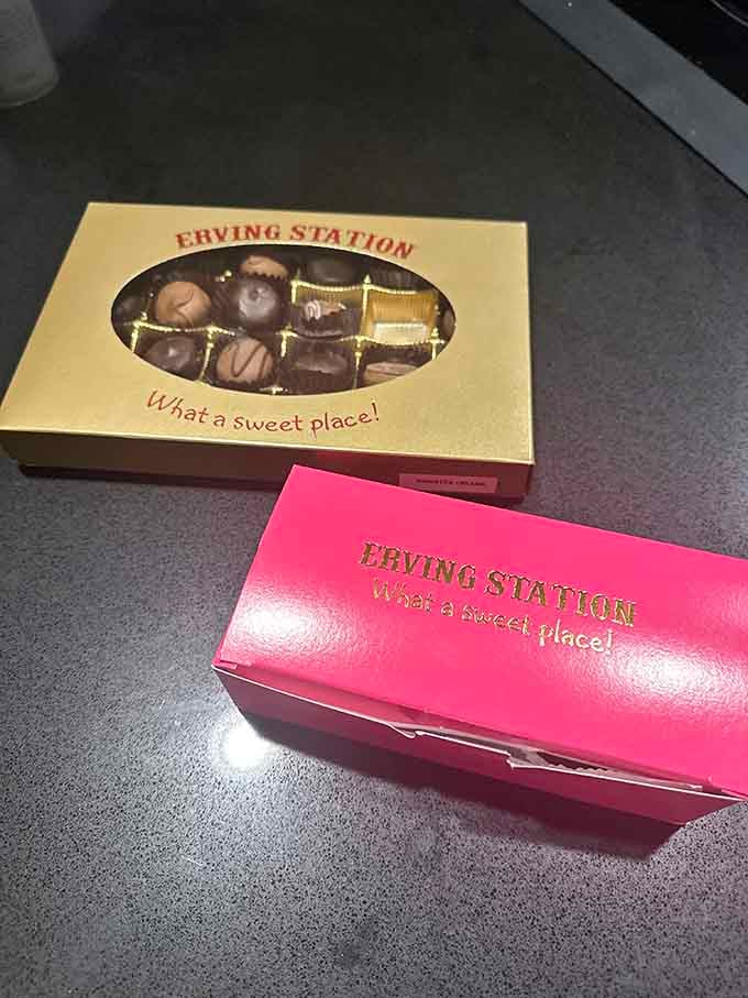 Their packaging matches the building's personality: unapologetically bright, cheerful, and ready to make someone's entire day better.