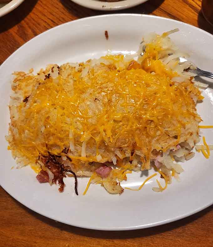 Stuffed hash browns topped with melted cheese deliver the kind of indulgence that makes diets wait until Monday.
