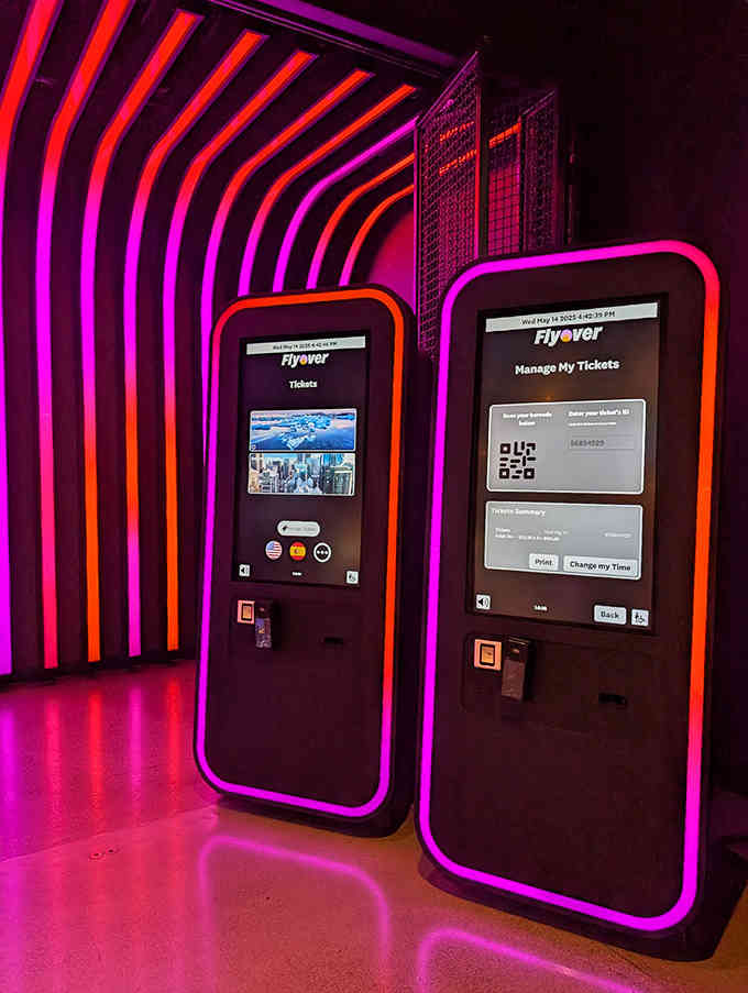 Self-service kiosks make getting your tickets easier than explaining to your kids how you survived without smartphones.