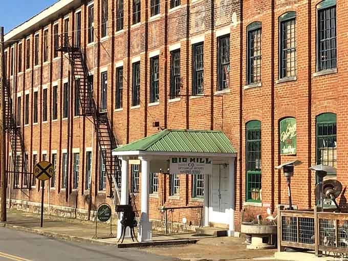 Big Mill Antiques occupies a building with more character than every strip mall in America combined together.