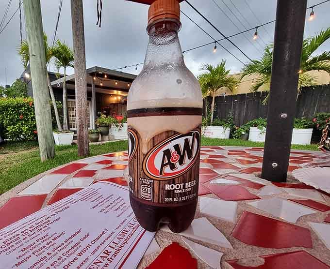 Sometimes the best moments are the simplest ones, captured in bubbles rising through an ice-cold root beer.