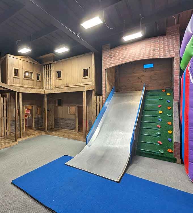This slide's so smooth it makes you wonder why we ever stopped sliding as a legitimate form of transportation.
