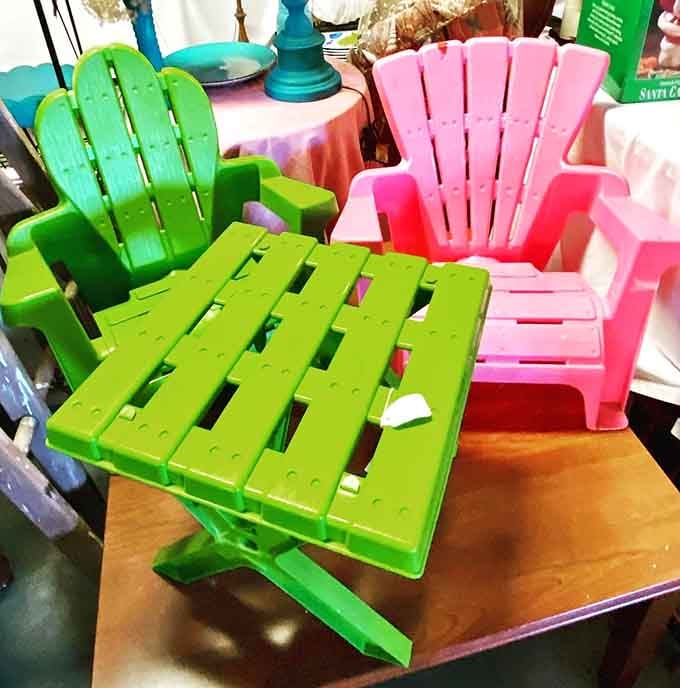 Miniature Adirondack chairs so charming they'll make you wish you could shrink down and relax in them yourself.