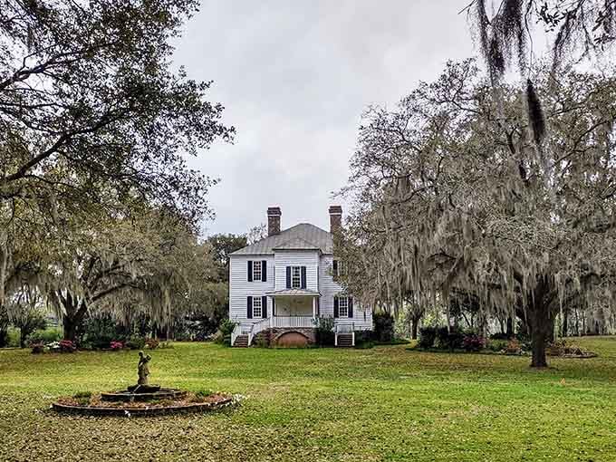 Hopsewee Plantation's moss-draped oaks frame a house that's witnessed centuries of Carolina history unfold.
