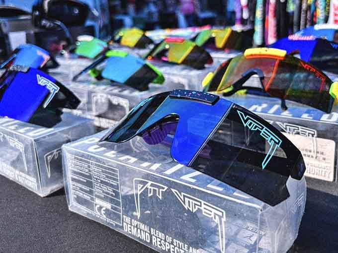Pit Viper sunglasses ready to make you look either incredibly cool or like you're auditioning for an '80s movie.