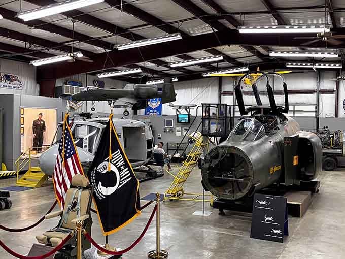 Inside the hangar, helicopters and restoration projects show the museum's dedication to preserving aviation heritage beautifully.