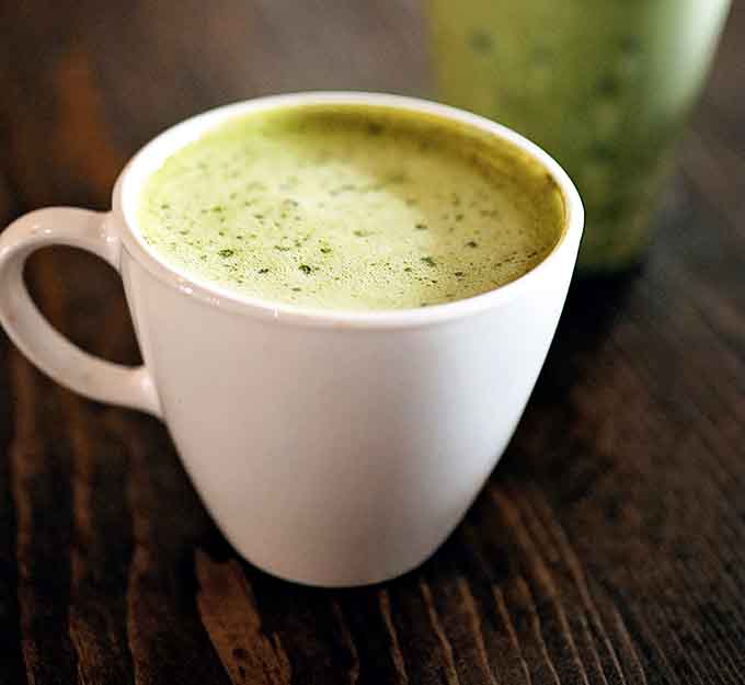 That vibrant matcha green means serious antioxidants, or at least that's what we tell ourselves while indulging.