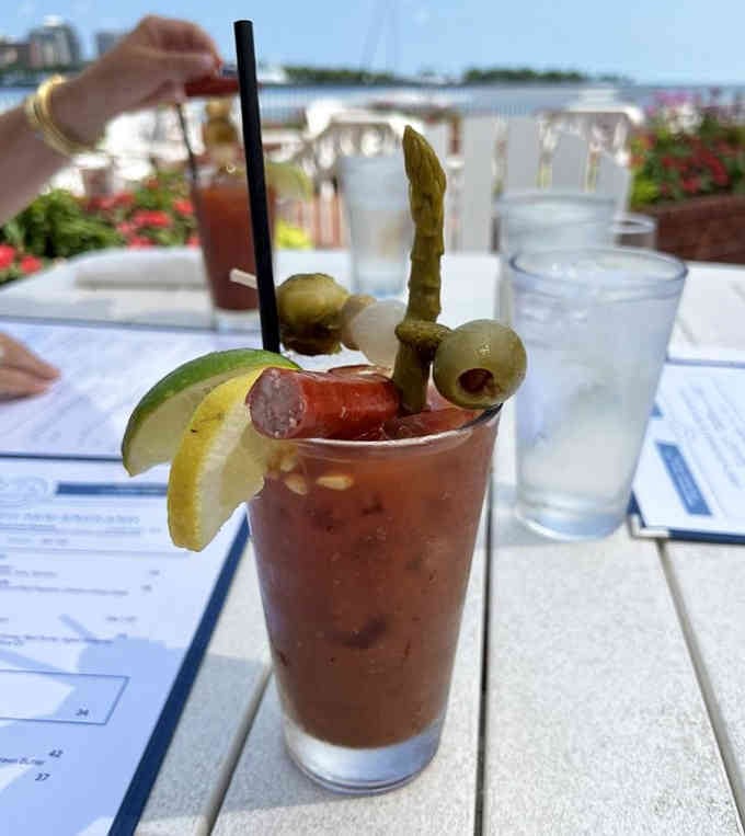 A Bloody Mary this loaded practically counts as lunch, and we're not complaining one bit.