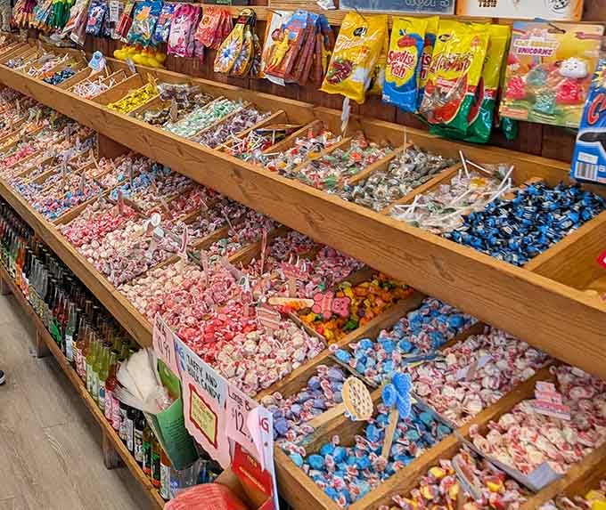 Bulk candy bins that transport you straight back to childhood, minus the allowance money and plus actual purchasing power.