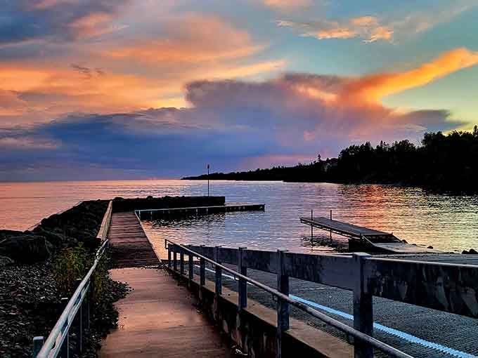 Sunset paints the sky in colors that would make Bob Ross reach for extra brushes and canvas.