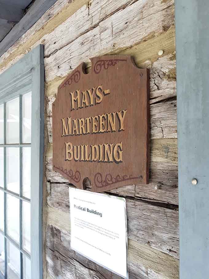 The Hays-Marteeny Building sign tells stories of remedies that'd make modern pharmacists faint dead away.