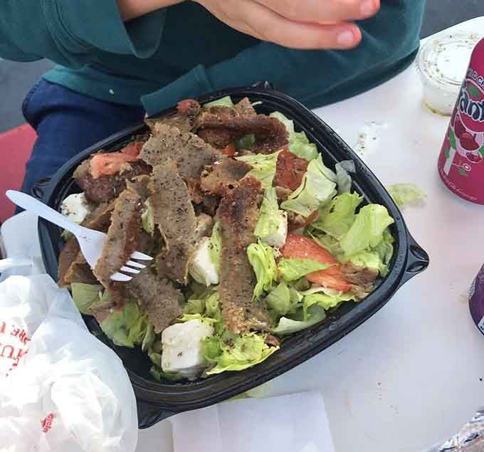 Fresh greens topped with seasoned meat make this salad hearty enough to satisfy even the most devoted carnivore at your table.