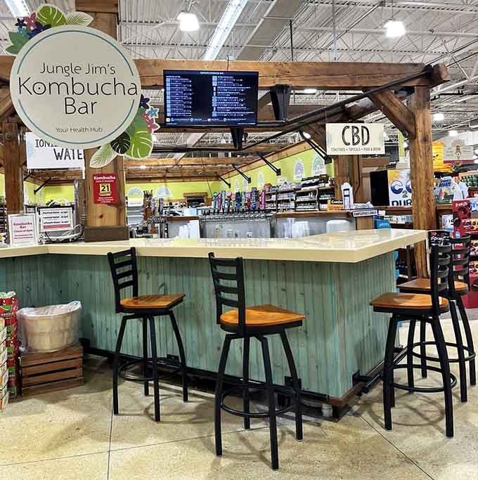 A kombucha bar inside a grocery store proves we're living in wonderfully weird and healthy times.