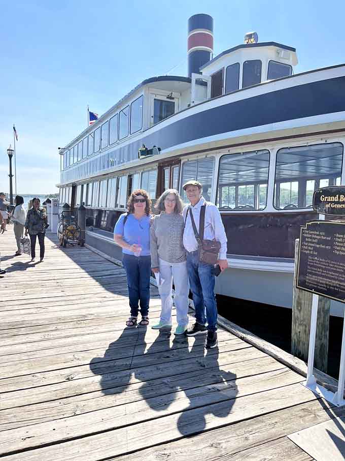 The Grand Belle provides the perfect backdrop for capturing your "I'm on a boat" moment with style.