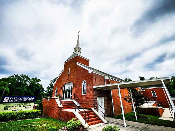 East Laurinburg Church of God stands as a testament to community roots that run deeper than any trend.