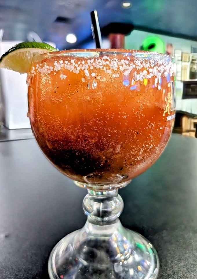 A michelada this photogenic deserves its own social media account, complete with that salt-rimmed glamour shot.