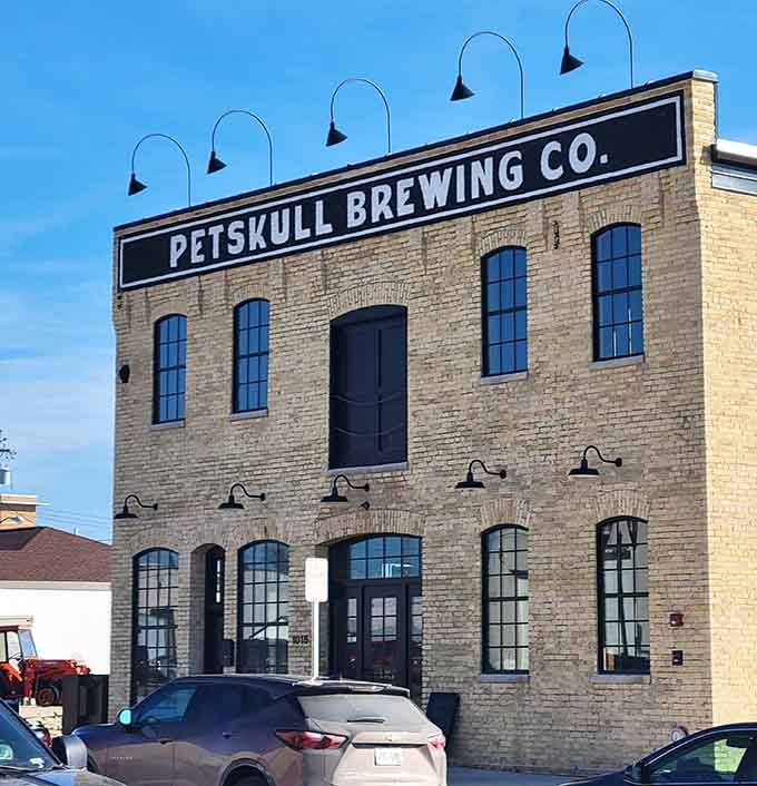 PetSkull Brewing Company's historic building serves craft beer in an atmosphere that's genuinely, refreshingly unpretentious.