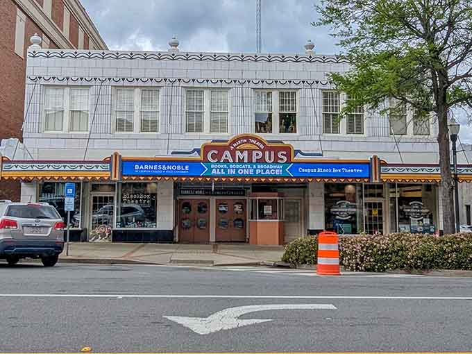 The historic Campus Theatre stands proud downtown, its vintage marquee promising entertainment the way theaters used to do it right.