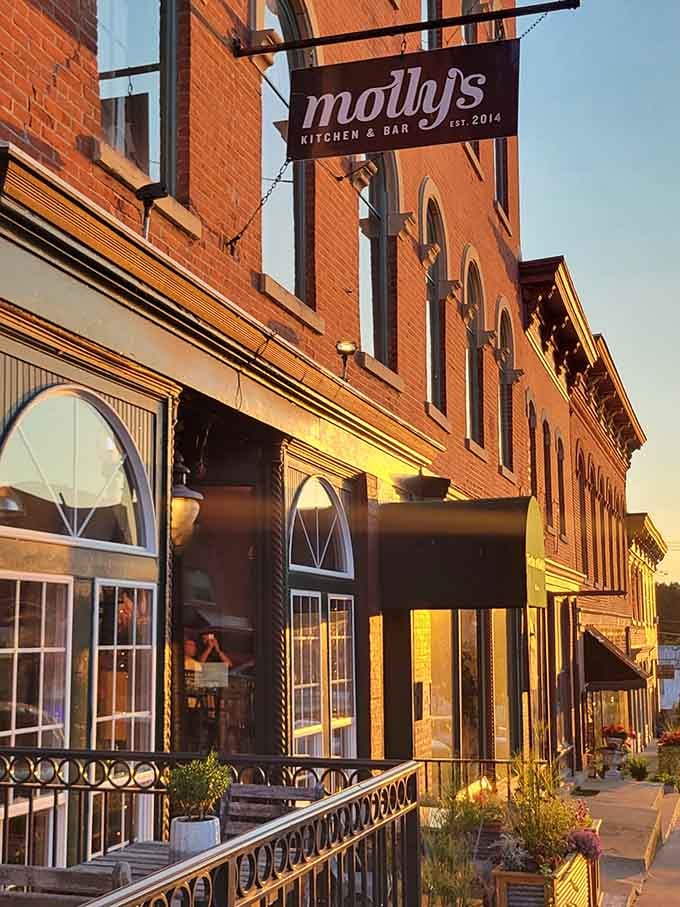 Molly's Kitchen & Bar occupies a building that's seen more history than most museums, now serving up modern comfort food.