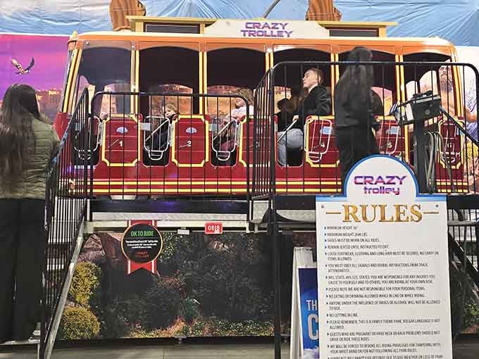 The Crazy Trolley delivers exactly what its name promises, minus the San Francisco hills and sourdough bread.