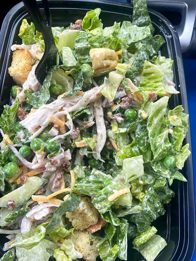 Fresh greens, real ingredients, and actual flavor make this salad more than just rabbit food for the virtuous.