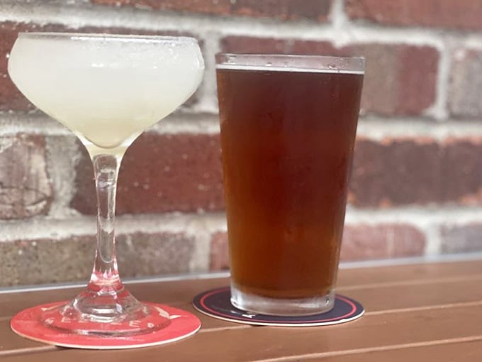 Craft beer and cocktails ready to accompany whatever delicious decision you're about to make from that menu.